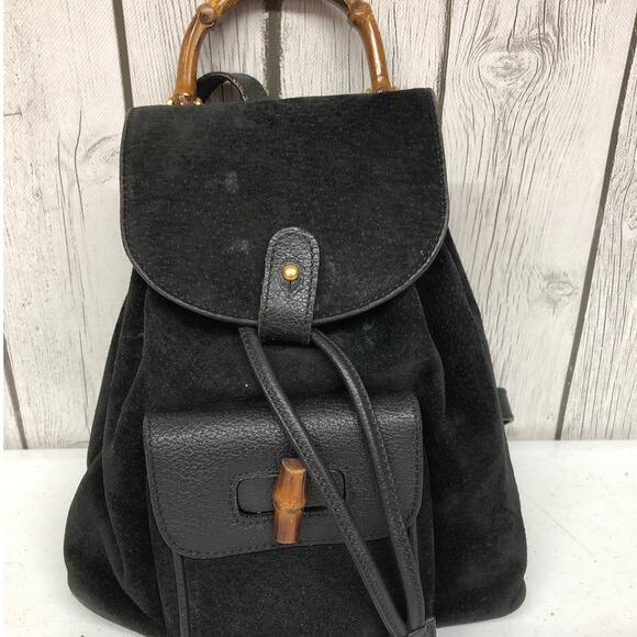 Gucci | Bags | Gucci Vintage Mini Backpack W Bamboo Handles | Poshmark